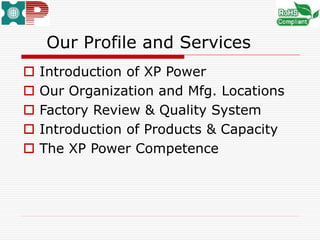 XP Power (China) Electronics Co. Ltd. | PDF