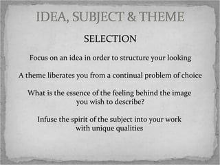 Development of an Idea | PPT