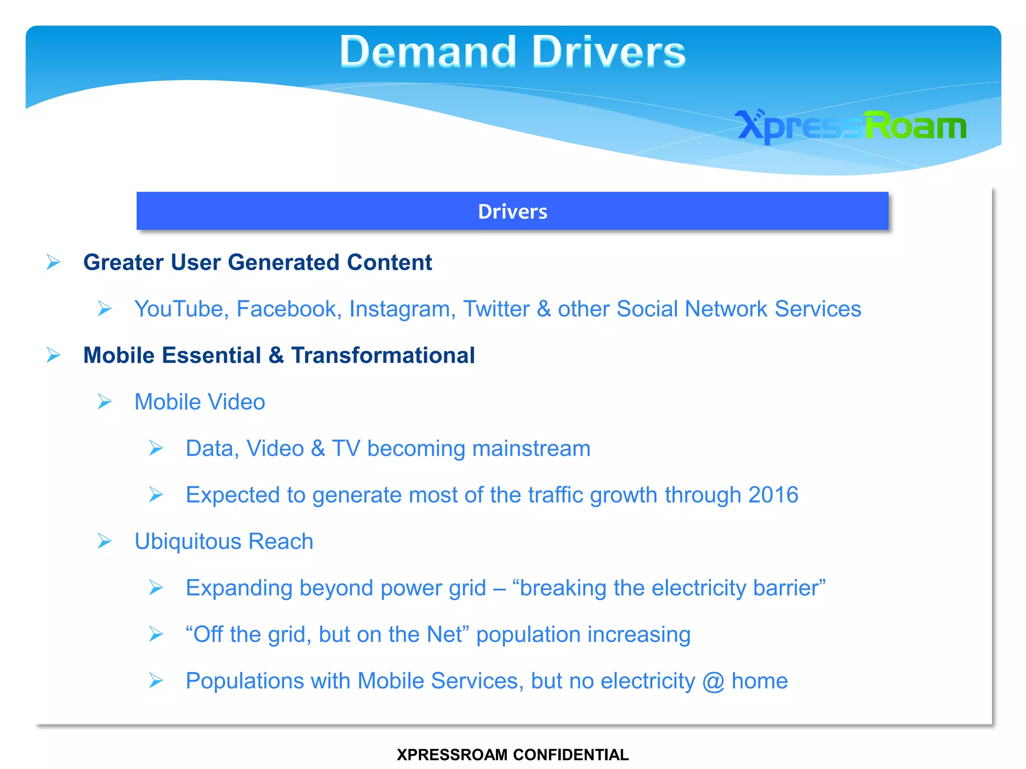 XpressRoam Executive Summary - PDF | PPT