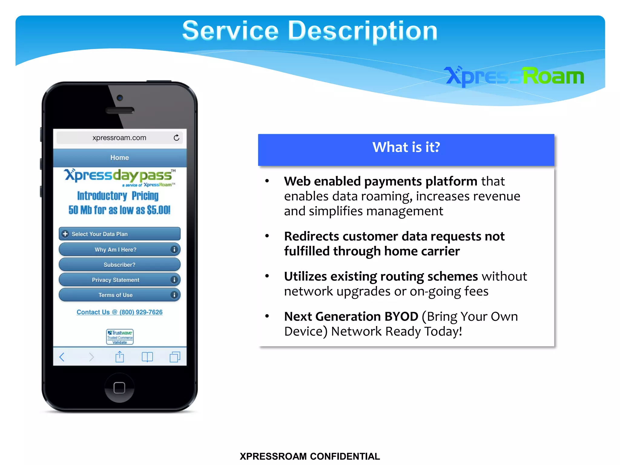 XpressRoam Executive Summary - PDF | PPT