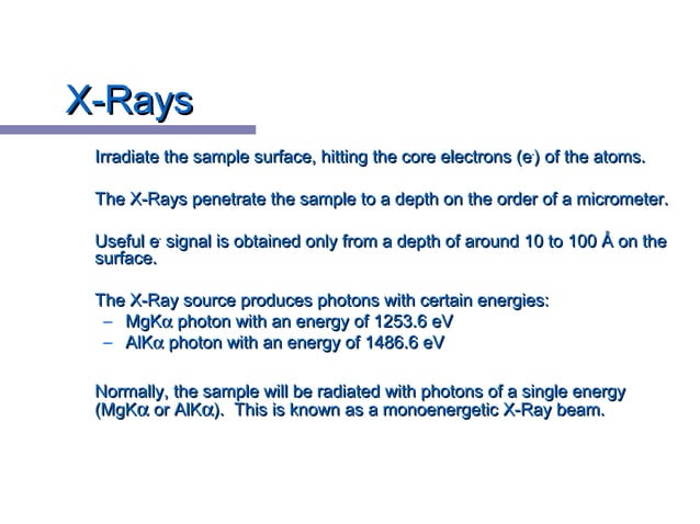 x-ray photoelectron spectroscopy | PPT