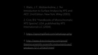 Xps - X-Ray Photoelectron Spectroscopy | PDF