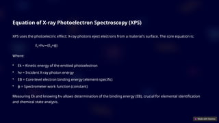 X-ray photoelectron spectroscopy- xps technique | PPT
