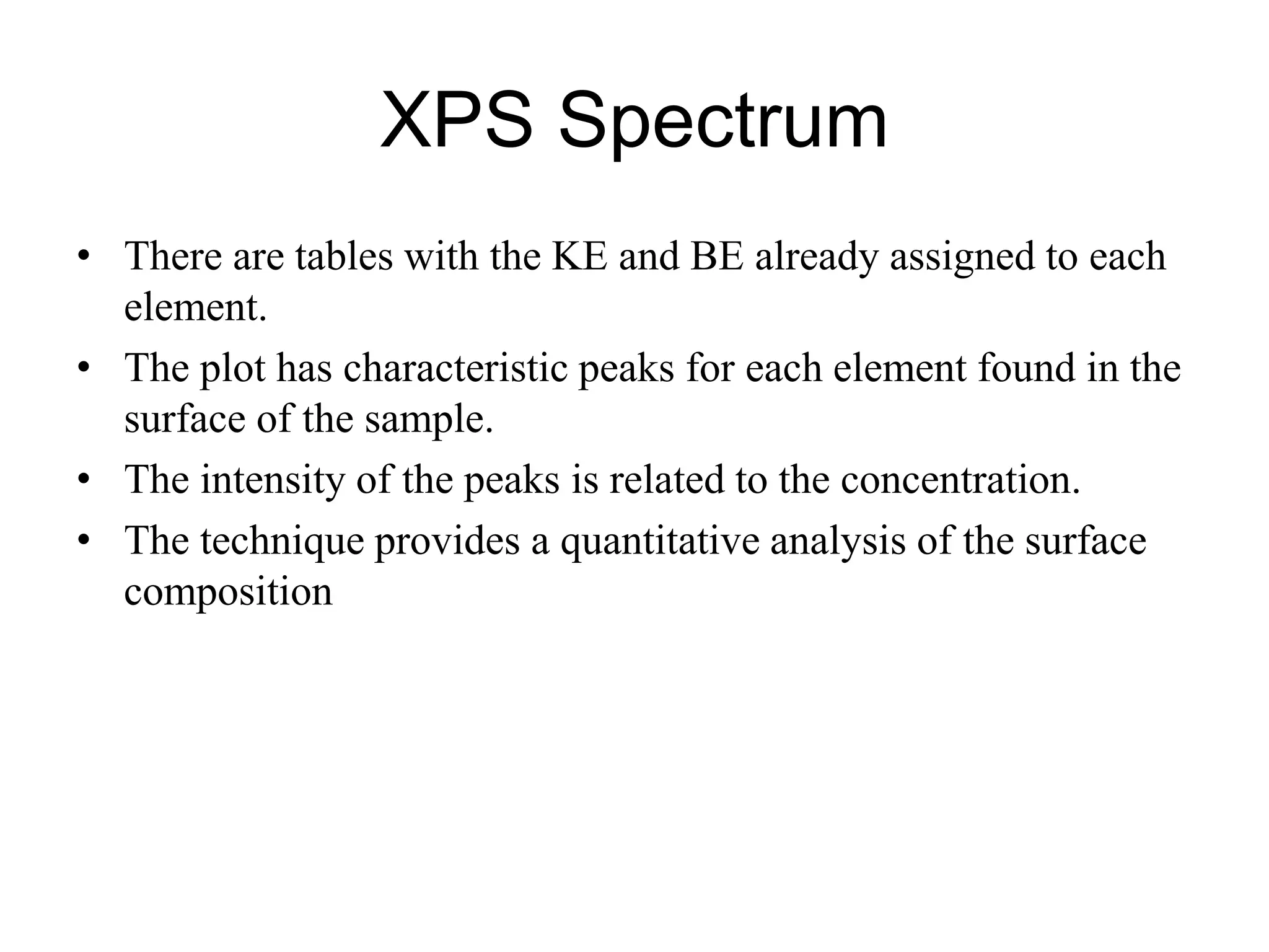 X--ray Photoelectron Sepctroscopy (XPS).ppt