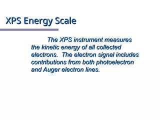 X--ray Photoelectron Sepctroscopy (XPS).ppt