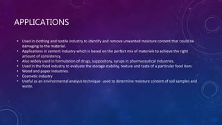 X-Ray Photospectroscopy & karl fischer titration | PPT