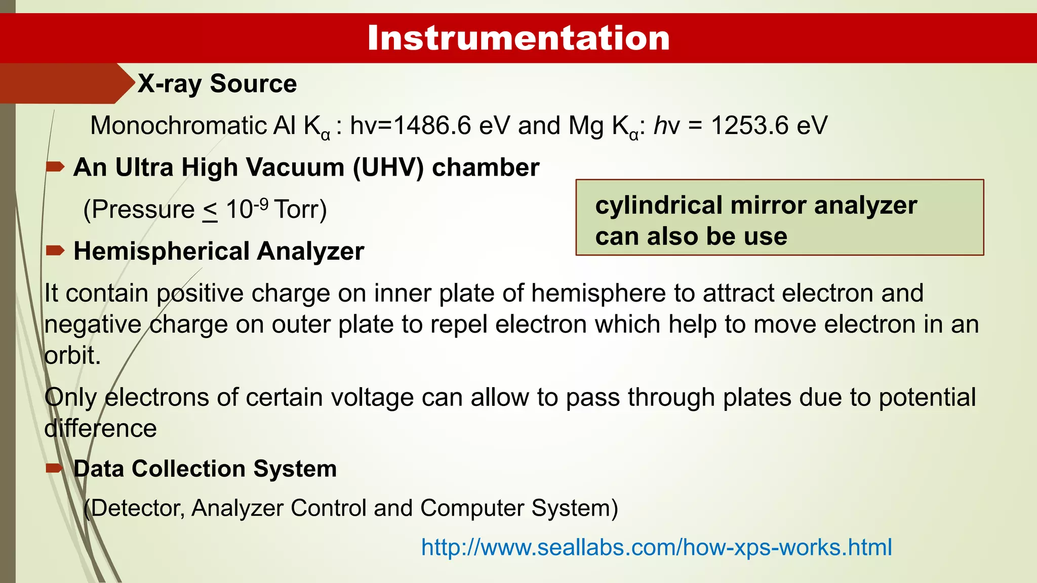 X-ray Photoelecctron Spectroscopy (XPS) | PPTX
