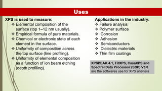 X-ray Photoelecctron Spectroscopy (XPS) | PPTX