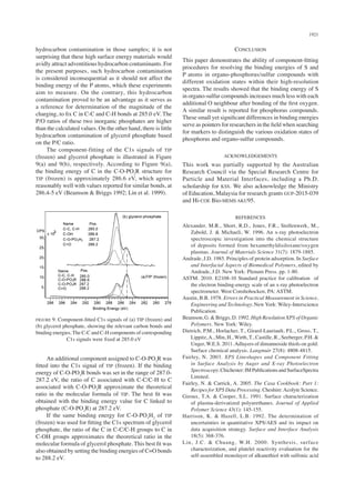 XPS sulfur phosphorus binding energy | PDF