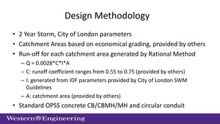 Design of a Minor Storm Water Management System Using XPSWMM for London ...