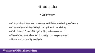 Design of a Minor Storm Water Management System Using XPSWMM for London ...