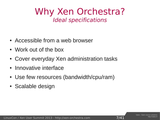 Xen Orchestra: XAPI and XenServer from the web-XPUS13 Lambert | PDF ...