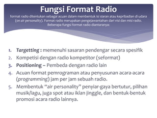 Format radio. pert. 2 | PPTX