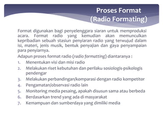 Format radio. pert. 2 | PPTX