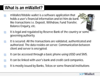 Xp wallet mobile wallet solution | PPT