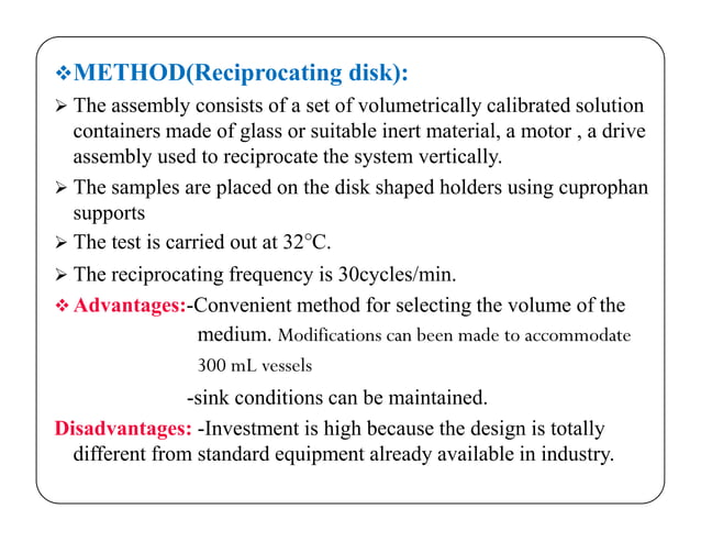 Basic Approach to Dissolution Method Development – Challenges and Regulatory Issues | PDF ...