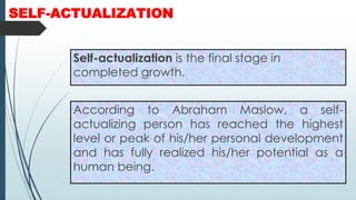 Understanding and Enhancing One's Self | PPTX