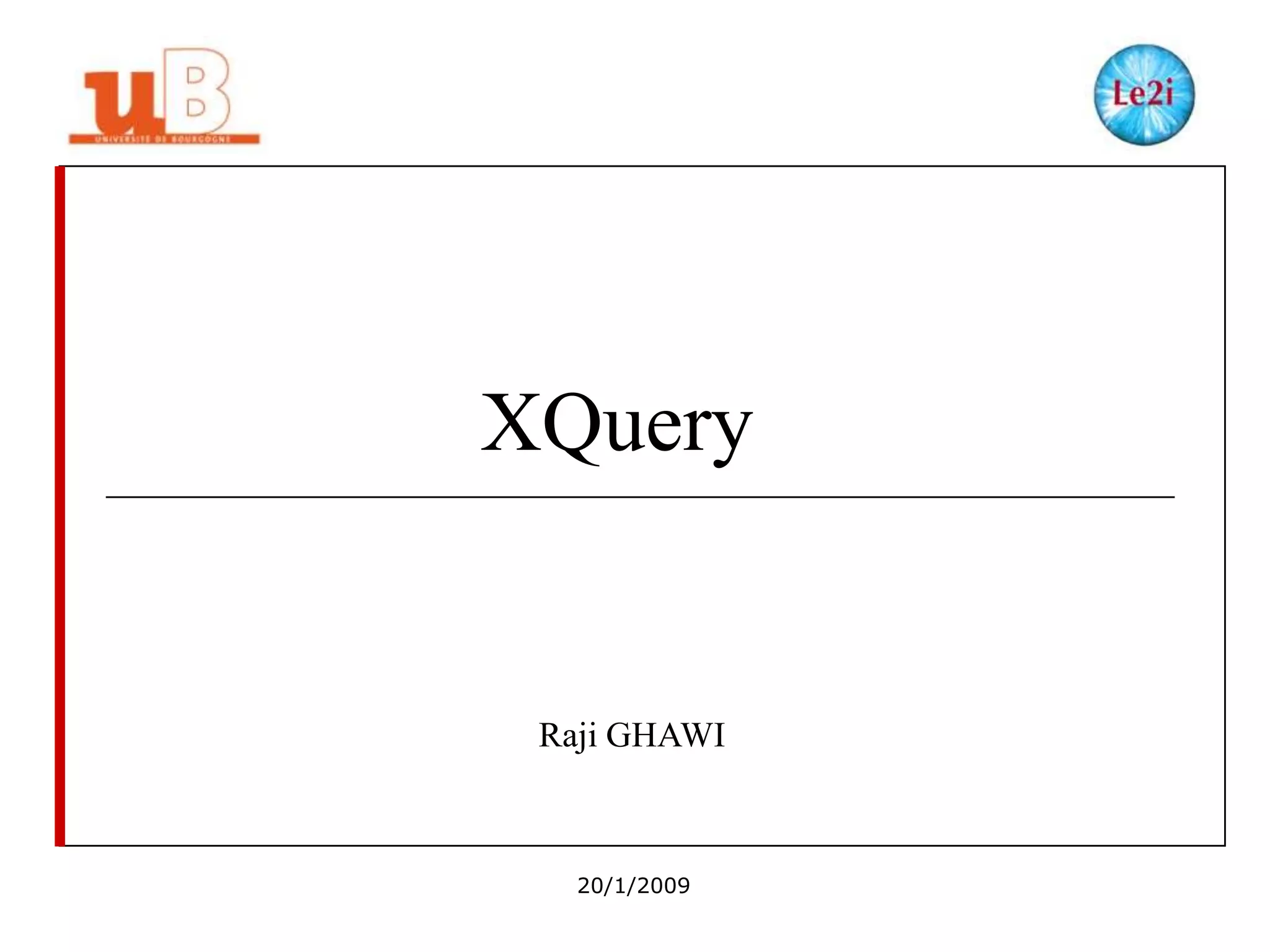XQuery | PPTX