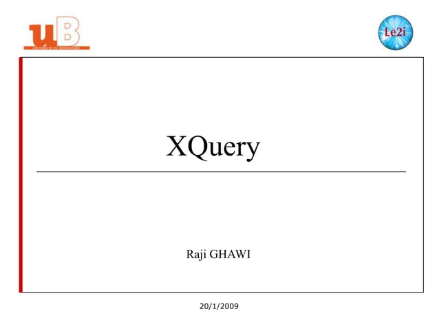 XQuery | PPTX