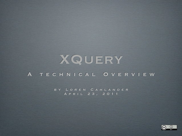 XQuery - a technical overview | PPT