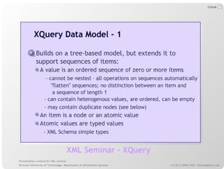 XQuery overview | PPT