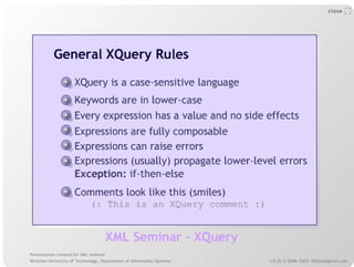 XQuery overview | PPT