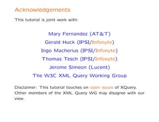 Xquery basics tutorial | PDF