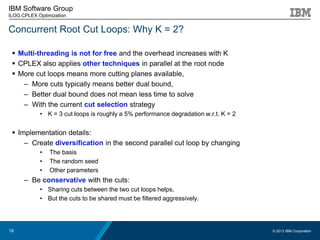Recent MIP Performance Improvements in IBM ILOG CPLEX Optimization Studio | PDF