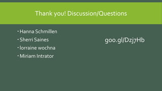 Learning to teach, teaching to learn - Schmillen, Saines, Wochner ...