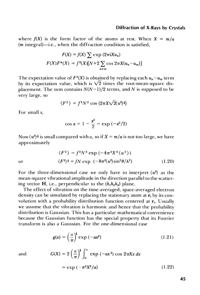 X ray analysis and the structure of organic molecules 2nd edition