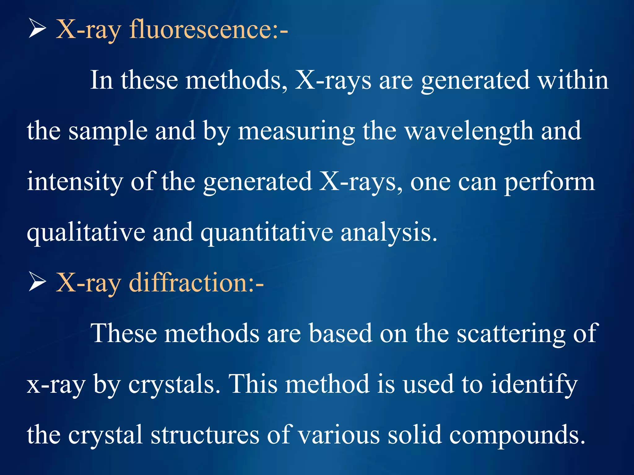 X ray powder diffraction | PPTX