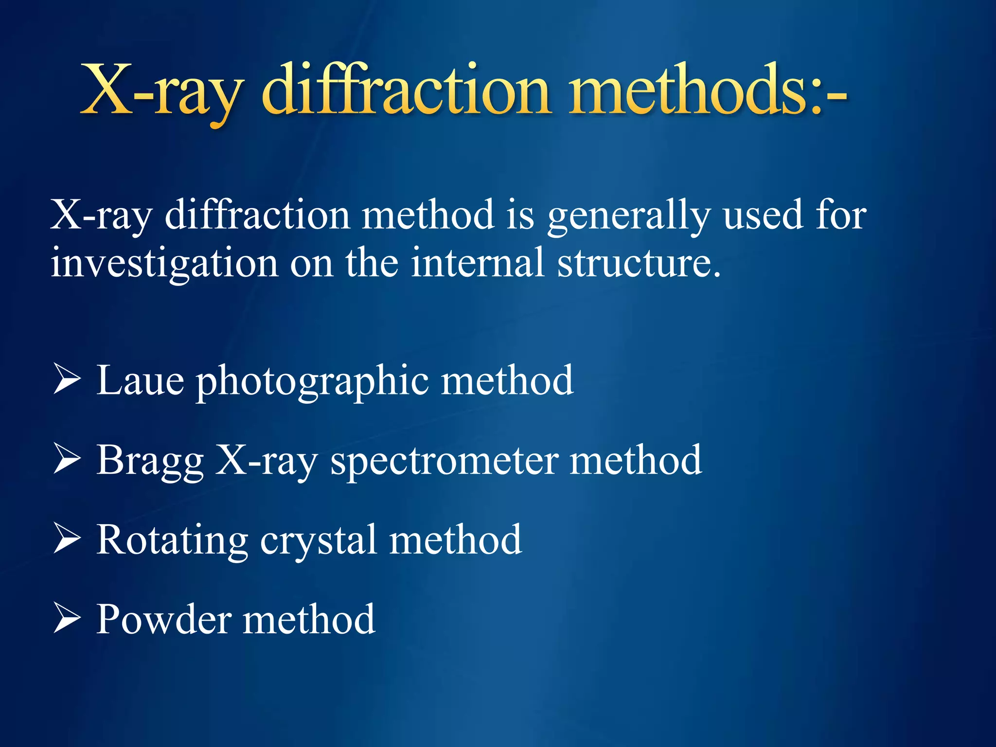 X ray powder diffraction | PPTX