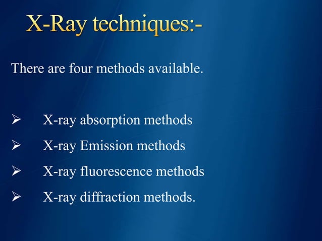 X ray powder diffraction | PPTX | Chemistry | Science