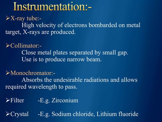 X ray powder diffraction | PPTX | Chemistry | Science