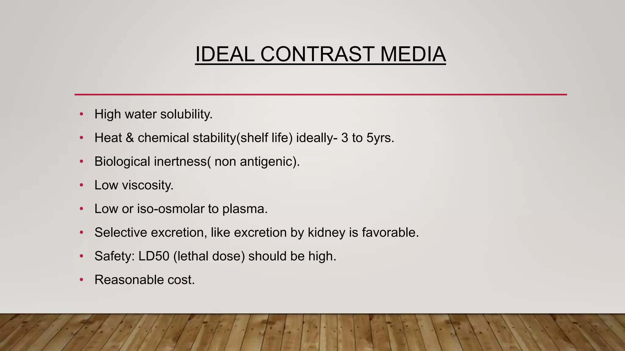 X-Ray and CT contrast agents | PPTX