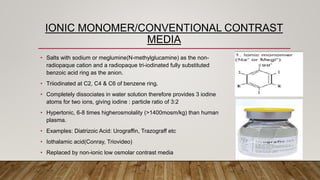 X-Ray and CT contrast agents | PPTX