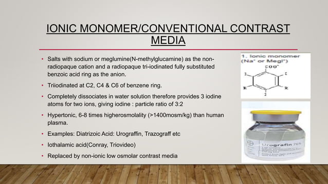 X-Ray and CT contrast agents | PPTX