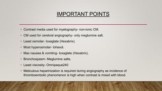 X-Ray and CT contrast agents | PPTX
