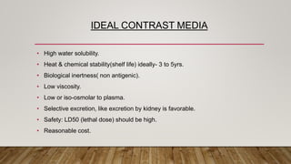 X-Ray and CT contrast agents | PPTX