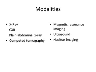 Interpretation of X-Ray and other imaging | PPTX