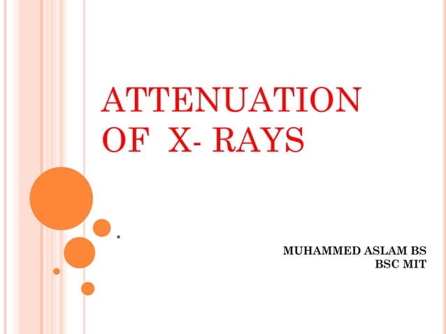 X ray attenuation | PDF