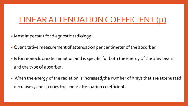 X ray attenuation and scatter radiation | PPTX | Chemistry | Science