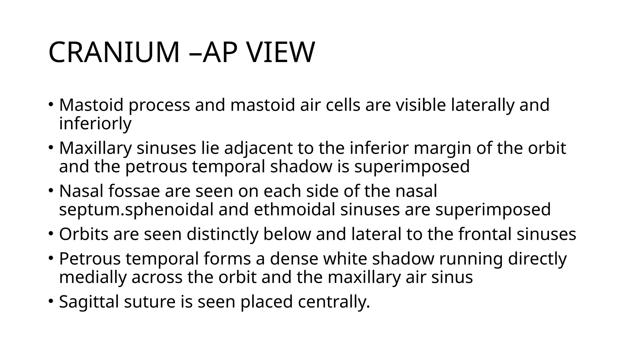 x ray cranium [Autosaved].pptx cranium xray | PPT