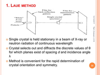 X ray crystallography | PPTX