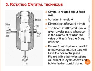 X ray crystallography | PPTX