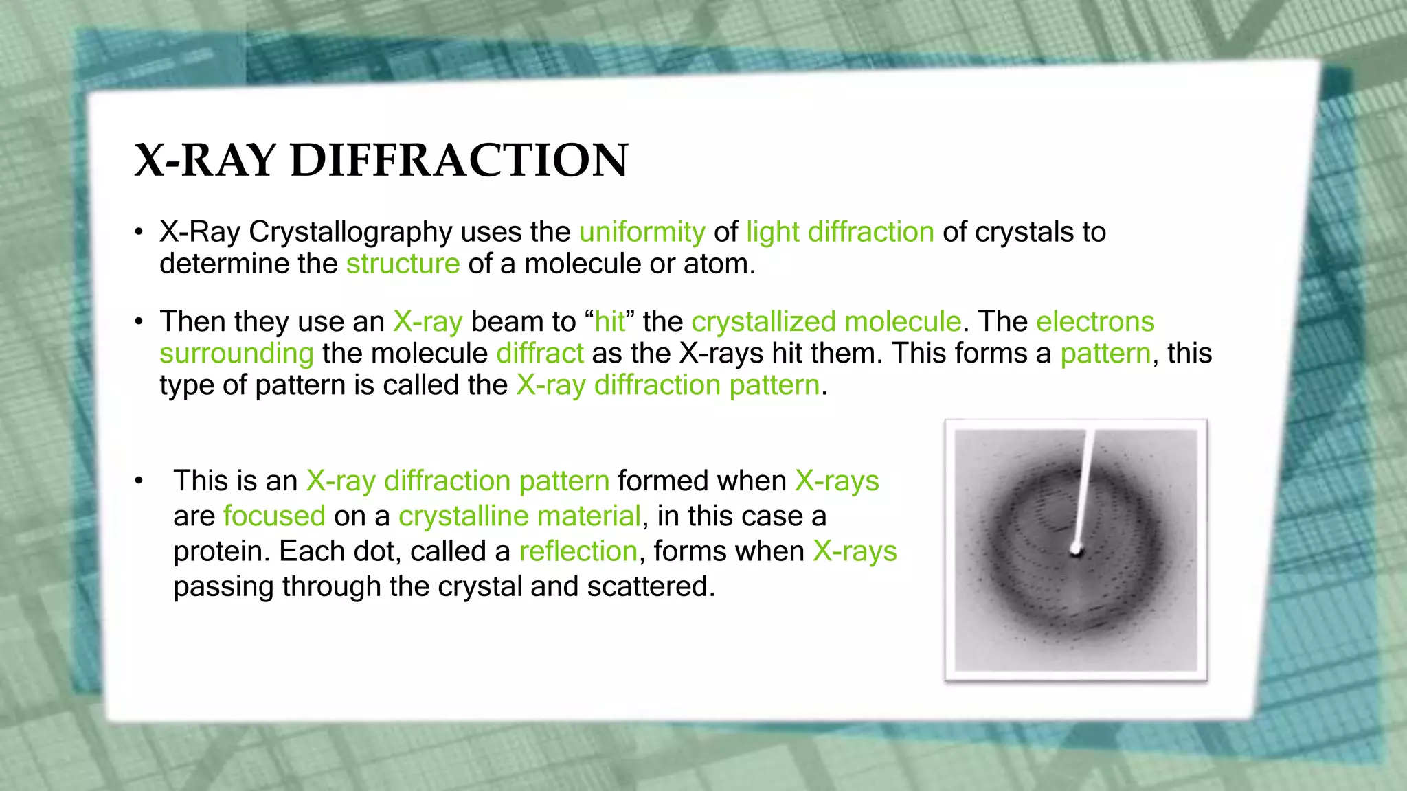 X ray crystallography and X ray Diffraction | PPTX | Chemistry | Science