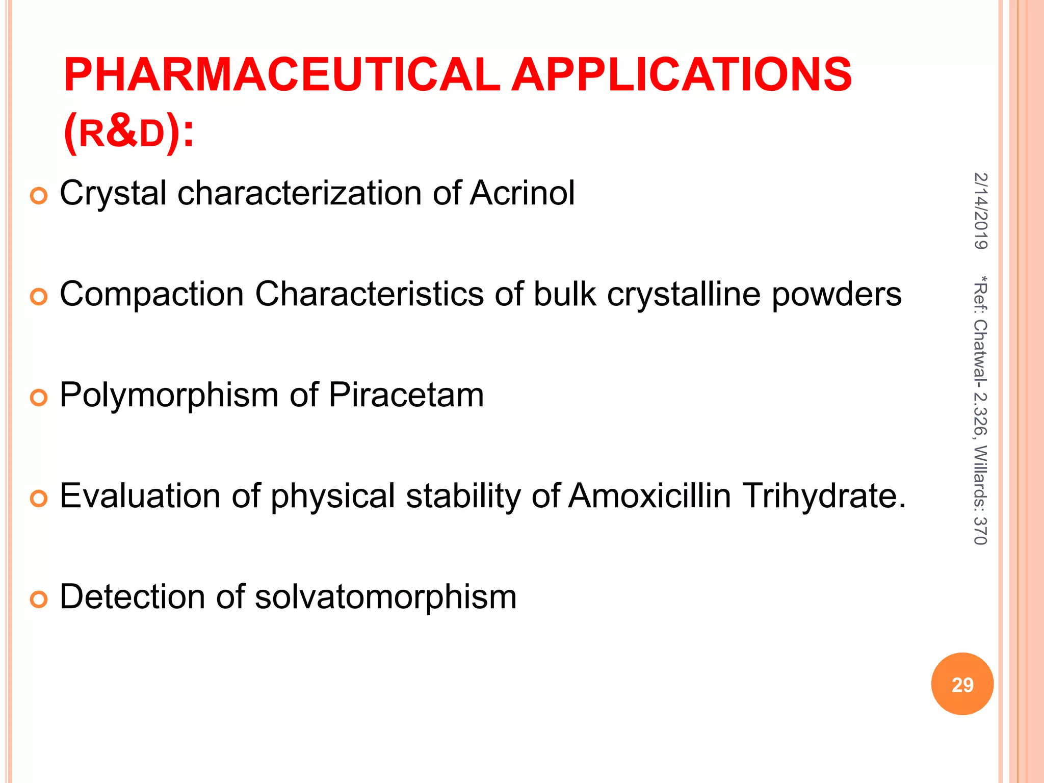 X ray crystallography | PPTX