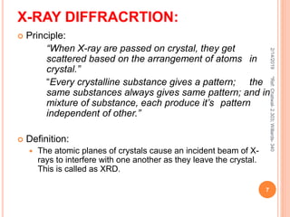 X ray crystallography | PPTX