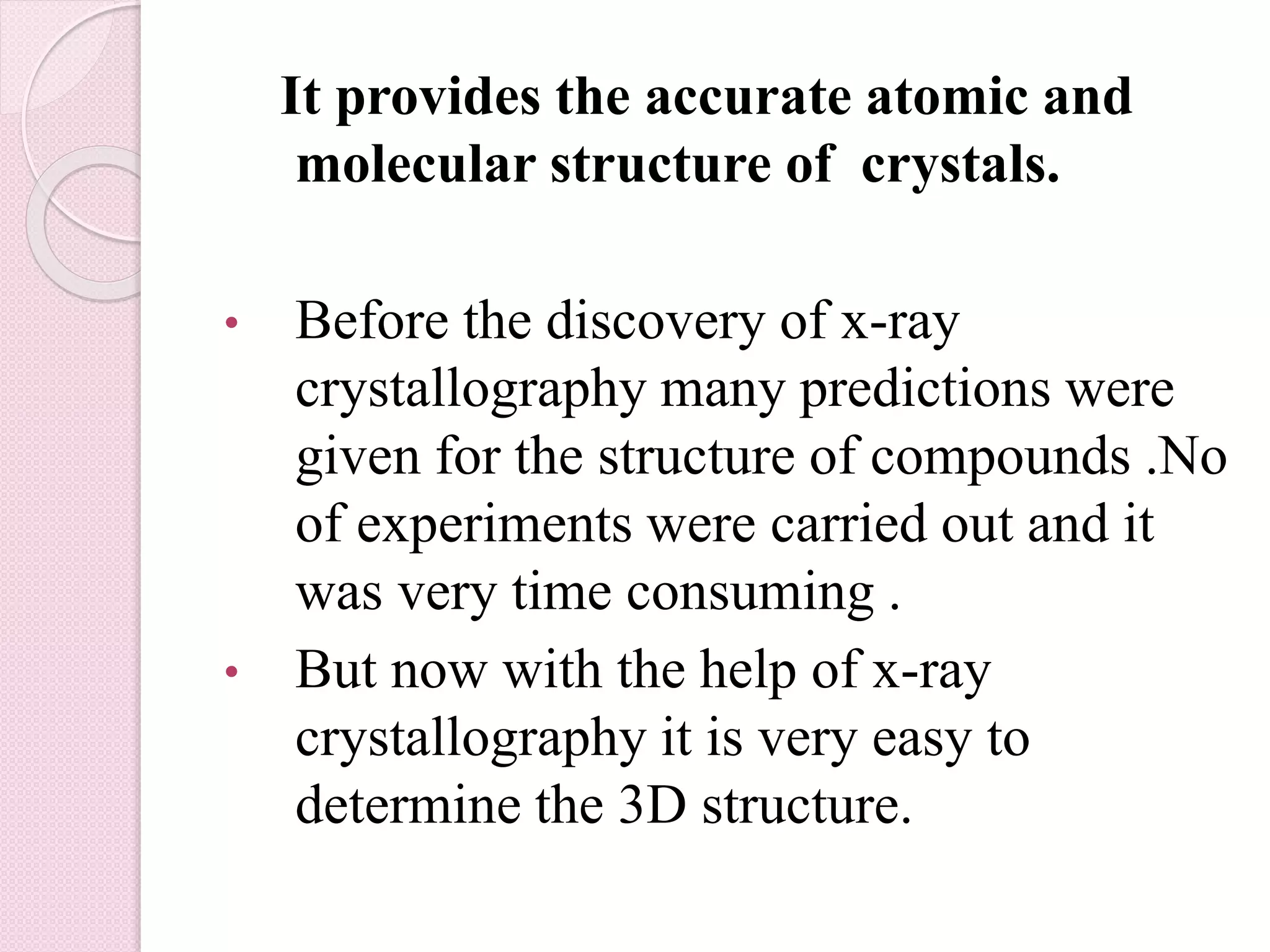X ray crystallo graphy | PPTX