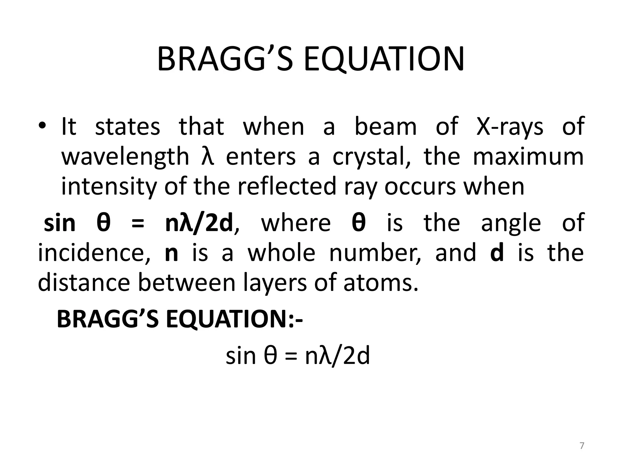 "X ray crystallography" - Tathagata Pradhan , Department of ...